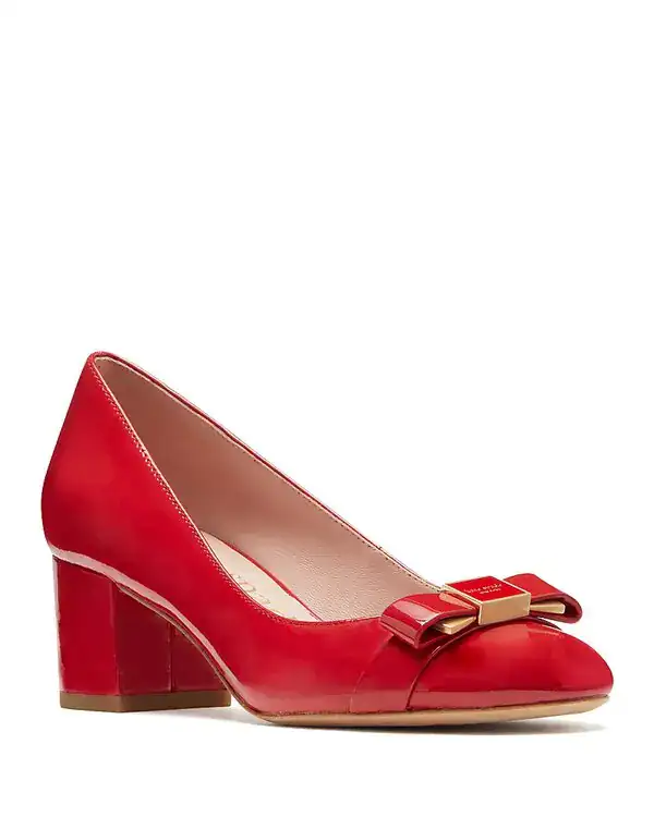Kate Spade New York Bowdie Ballet Pumps In Cherry Rouge - 25% Off